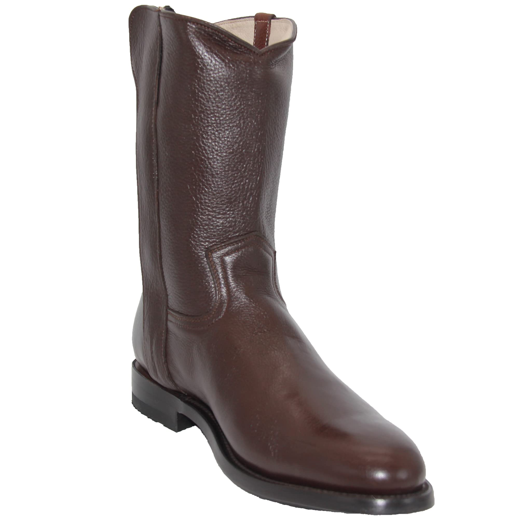 Men’s Genuine Leather Round Toe Roper Western Boot – The Western Shops