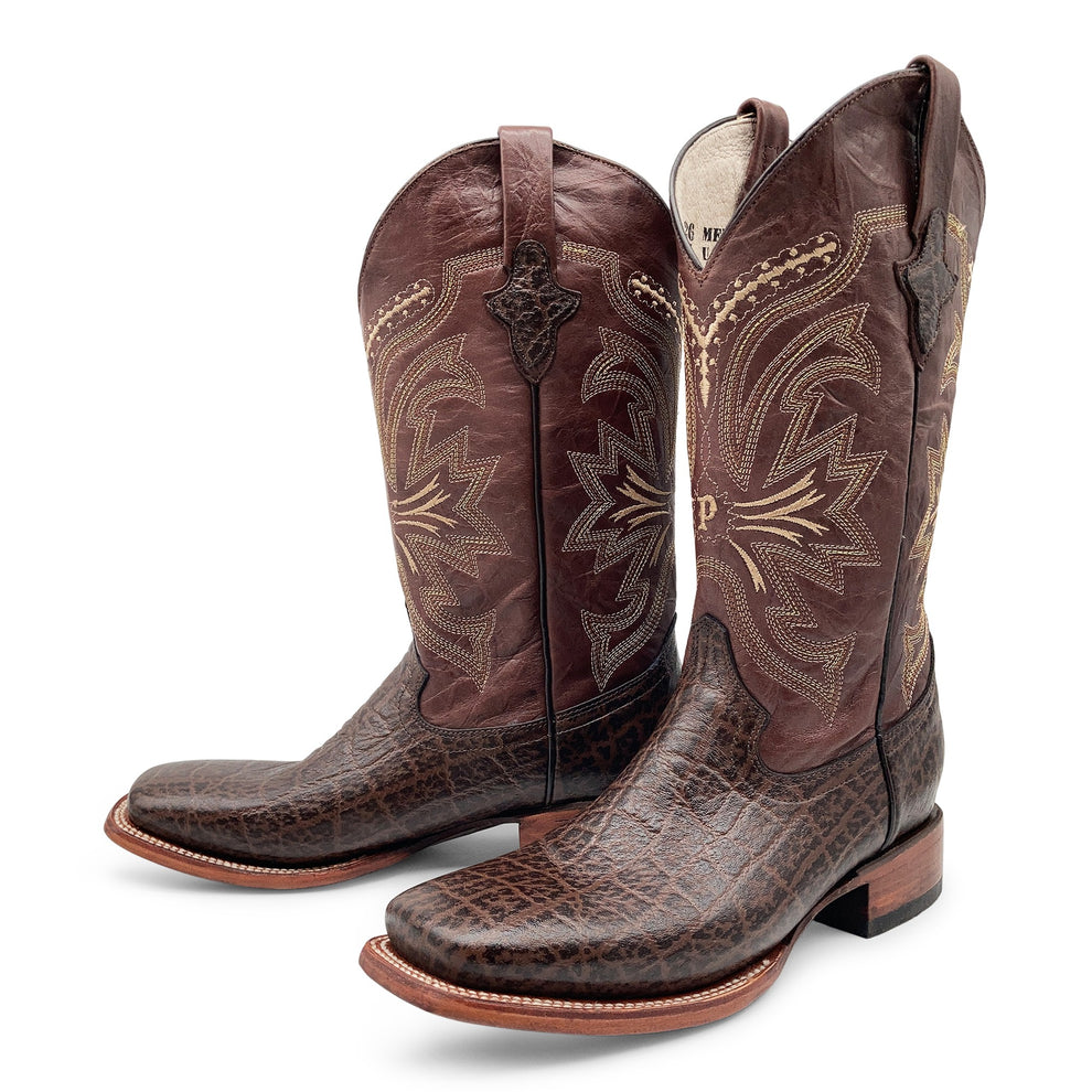 Men’s Elephant Print Western Cowboy Boots Square Toe – The Western Shops